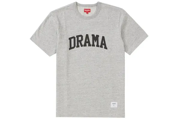 Supreme Drama Short Sleeve Top - Heather Grey