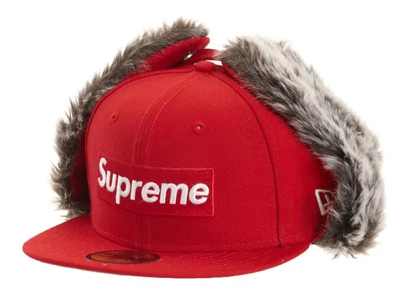 Supreme Earflap New Era Cap - Red