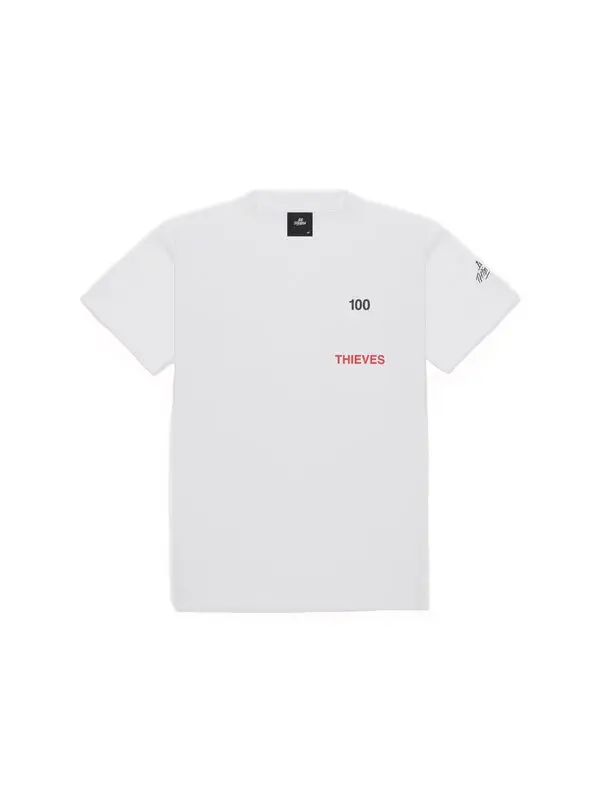 100 THIEVES Numbers T-shirt - White