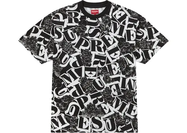 Supreme Elephant Short Sleeve Top - Black