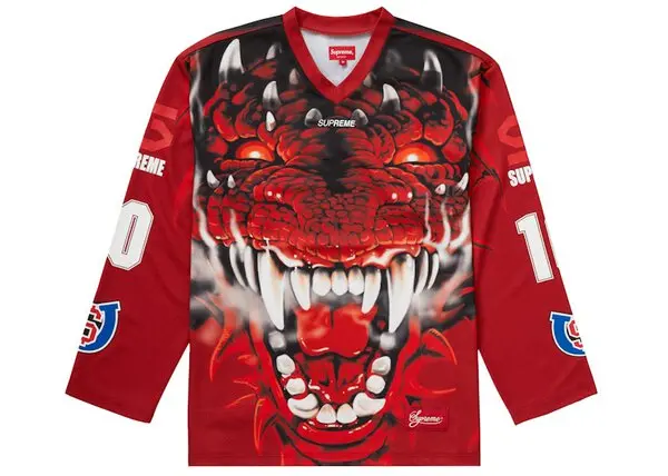 Supreme Dragon Hockey Jersey - Red