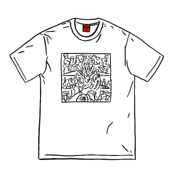 Supreme Dragon Tee Shirt - White