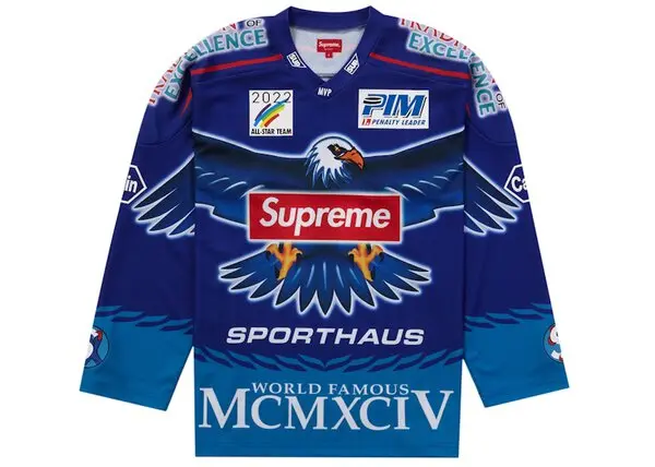 Supreme Eagle Moto Jersey - Royal