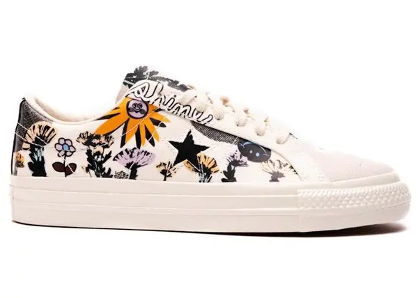 CONVERSE One Star Floral Much Love Sneakers - Egret/multi/black