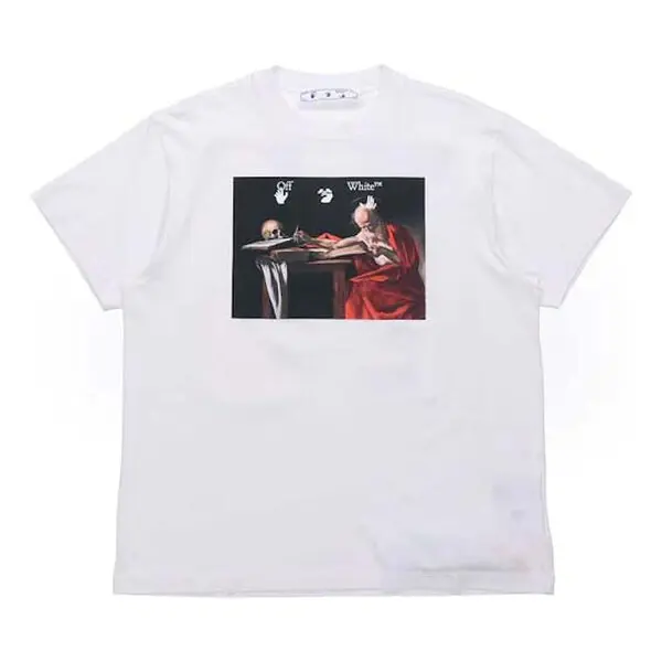Off-White Off Oversized Caravaggio Saint Jerome Writing T-shirt - White