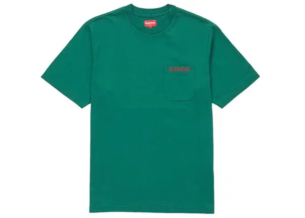 Supreme Embroidered Pocket Tee Shirt