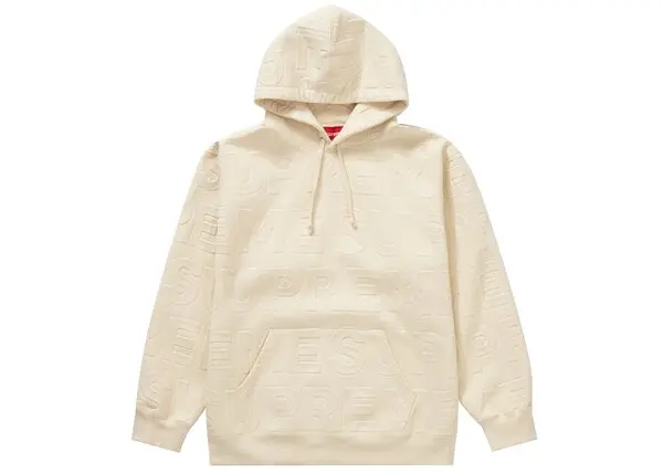 Supreme Embossed Logos Hooded Sweatshirt