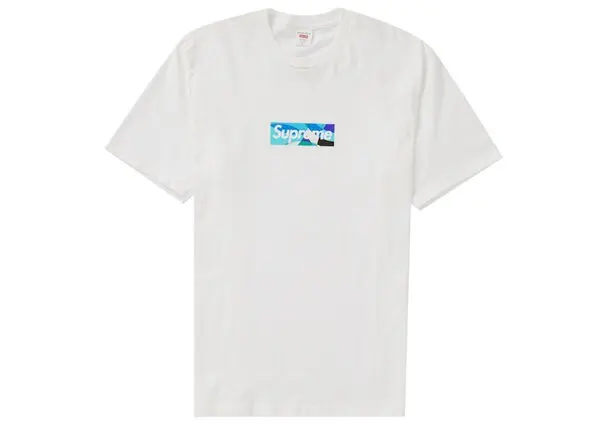 Supreme Emilio Pucci Box Logo Tee Shirt - White/blue