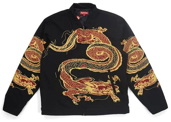 Supreme Dragon Work Jacket - Black