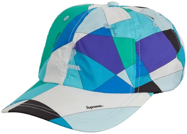 Supreme Emilio Pucci 6-panel Cap - Blue