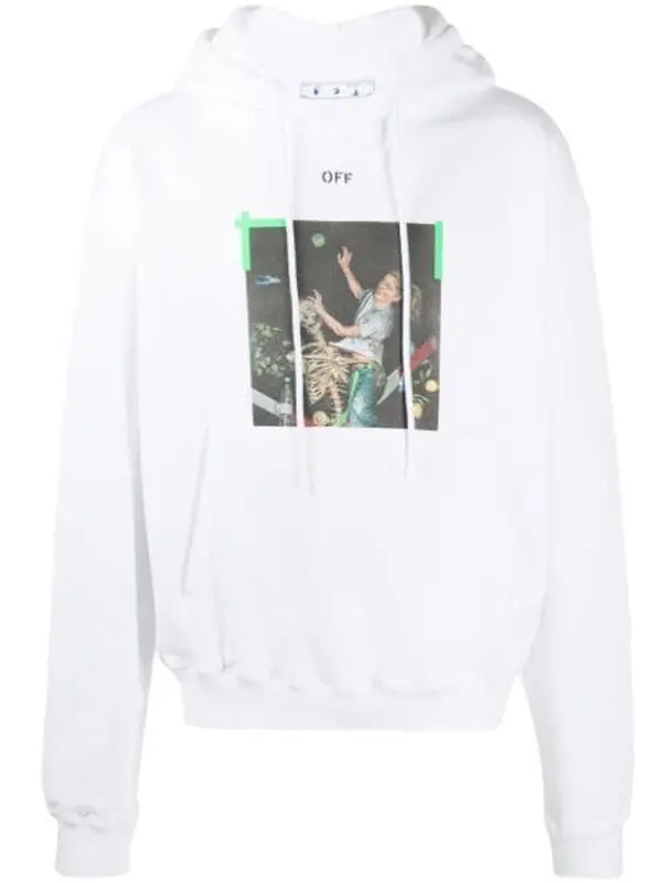 Off-White Oversized Pascal Arrow Hoodie - White/green