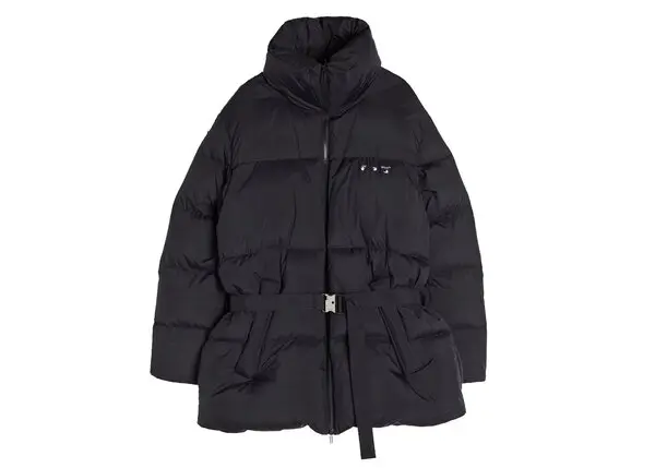 Off-White Puffer Jacket - Black/white