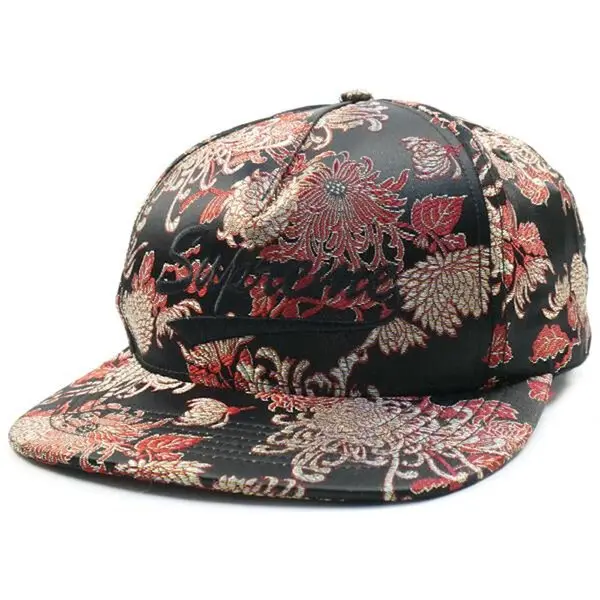 Supreme Floral 5 Panel Cap - Black