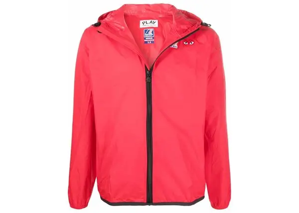 Play Comme Des Garcon X K Way Packable Jacket - Red