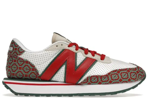 NEW BALANCE 237 Casablanca Monogram Sneakers - White/red/green