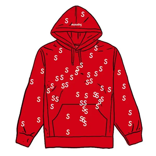 Supreme Embroidered Hooded Sweatshirt
