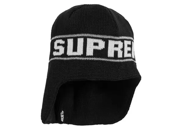 Supreme Earflap Beanie - Black