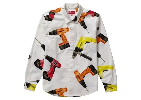 Supreme Drills Work Shirt - White