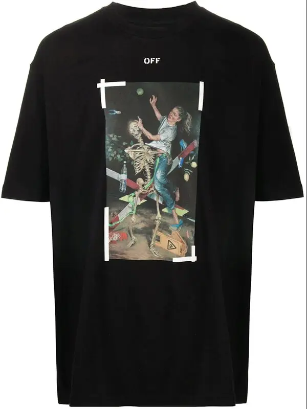 Off-White Pascal Painting Print Tee Shirt - Black