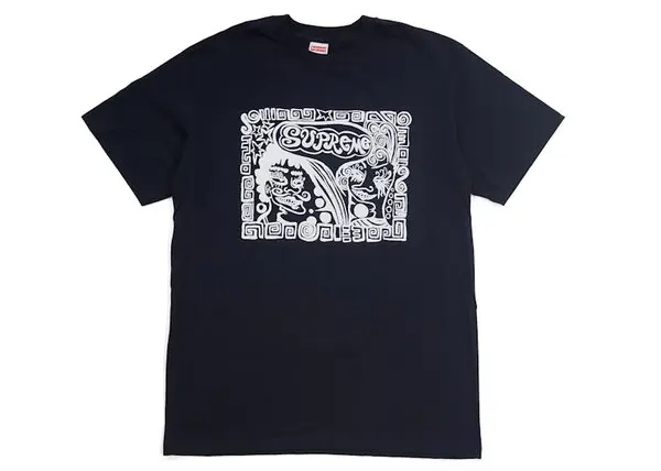 Supreme Faces Tee Shirt - Navy Blue
