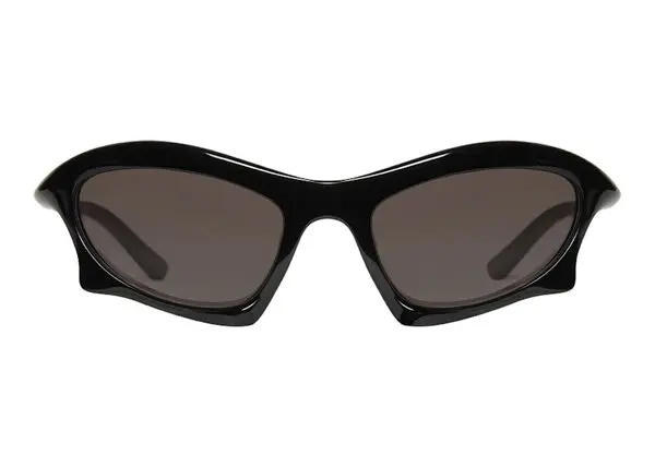 Balenciaga Bat Rectangle Sunglasses - Black