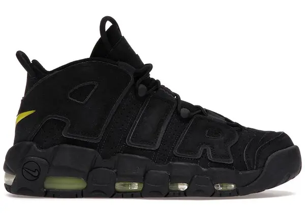 Nike Air More Uptempo Sneakers - Black/volt