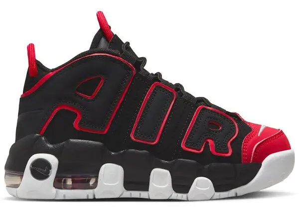 Nike Air More Uptempo 96 Sneakers - Black/university Red/white