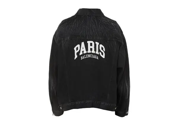 Balenciaga Cities Paris Large Fit Denim Jacket