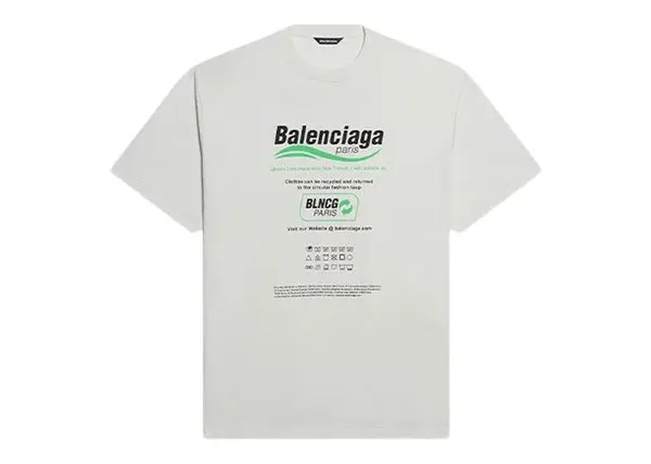 Balenciaga Dry Cleaning Boxy Logo Tee Shirt