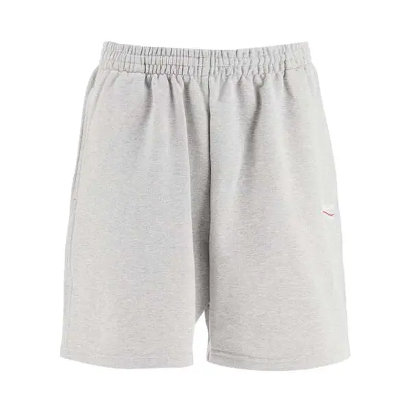 Balenciaga Campaign Logo Sweat Shorts - Grey
