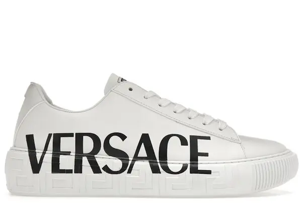 Versace Medusa Greca Low Top Sneakers - White/black