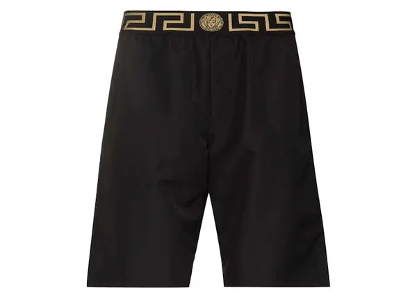 Versace Greca Key Swim Shorts - Black