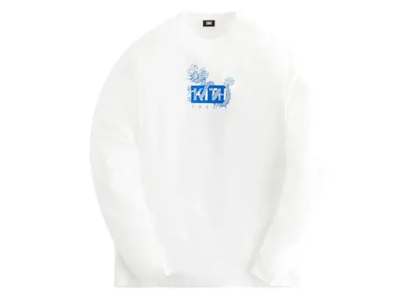 Kith Treats Year Of The Dragon Long Sleeve Tee Shirt - White