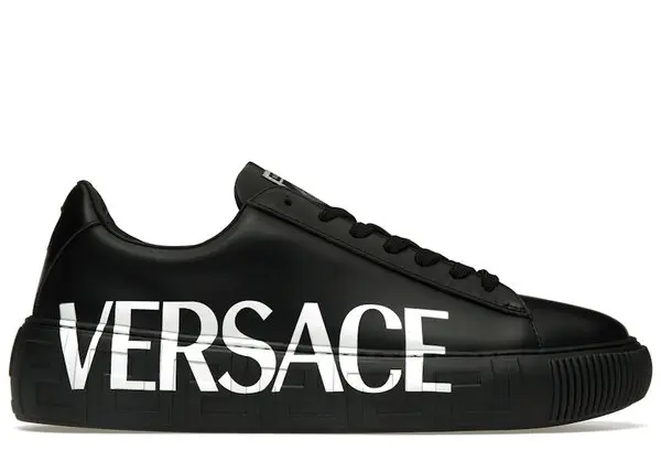 Versace Medusa Greca Low Sneakers - Black/white