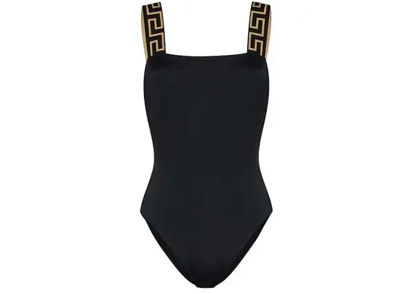 Versace Greca Key One-piece Swimsuit - Black