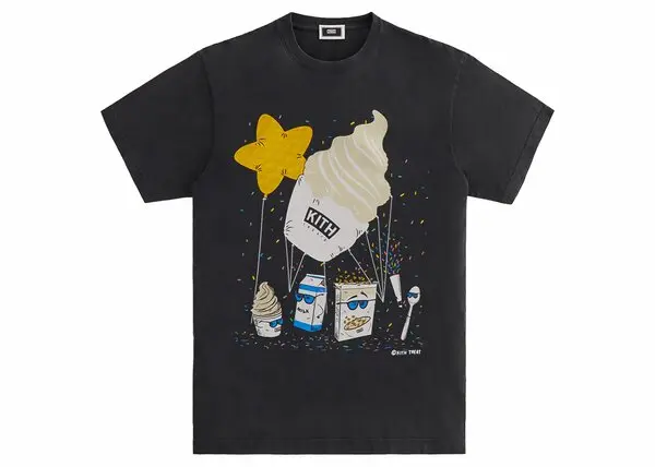 Kith Treats Balloon Vintage Tee Shirt - Black