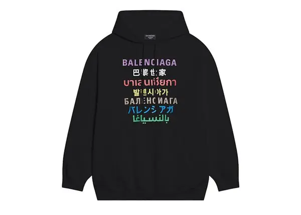 Balenciaga Languages Medium Fit Hoodie