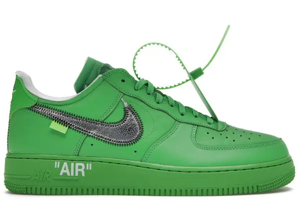 Nike Force 1 Low Off-white - Light Green Spark/metallic Silver