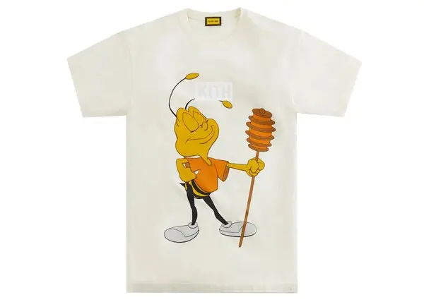 Kith Treats Honey Nut Cheerios Buzz Bee Vintage Tee Shirt - Sandrift
