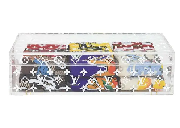 LOUIS VUITTON Archives Set Of 6 Socks - Multicoloured
