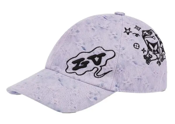 LOUIS VUITTON Denim Mng Bleached Cap - Lilac Denim