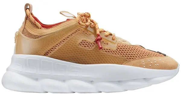 Versace Chain Reaction 2 Chainz Sneakers - Tan