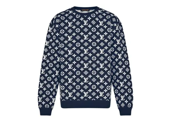LOUIS VUITTON Monogram Jacquard Crewneck Sweatshirt