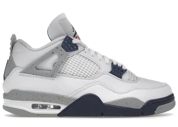 JORDAN Retro Sneakers - White/midnight Navy Blue/light Smoke Grey