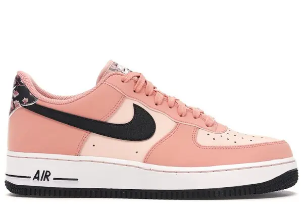 Nike Force 1 Low Peach Pack - White/black/pink Quartz