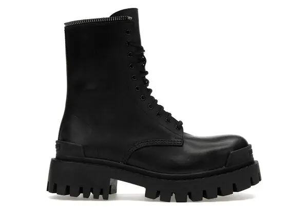 Balenciaga Master Lug-sole Boots - Black