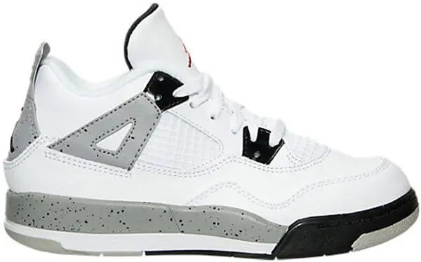 JORDAN 4 Retro Cement - White/fire Red/tech Grey