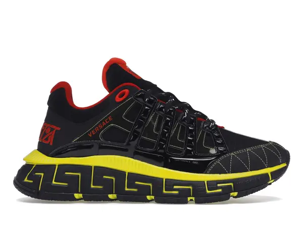 Versace Trigreca Sneakers - Black/red/yellow