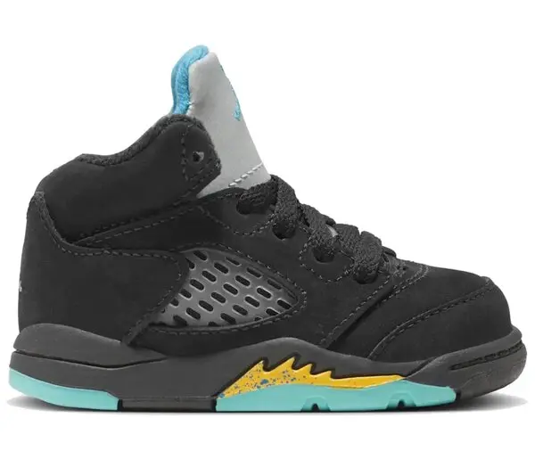 JORDAN 5 Retro Aqua Sneakers - Black/aquatone/taxi