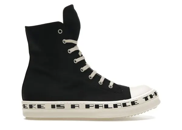 Rick Owens Quote High Top Sneakers